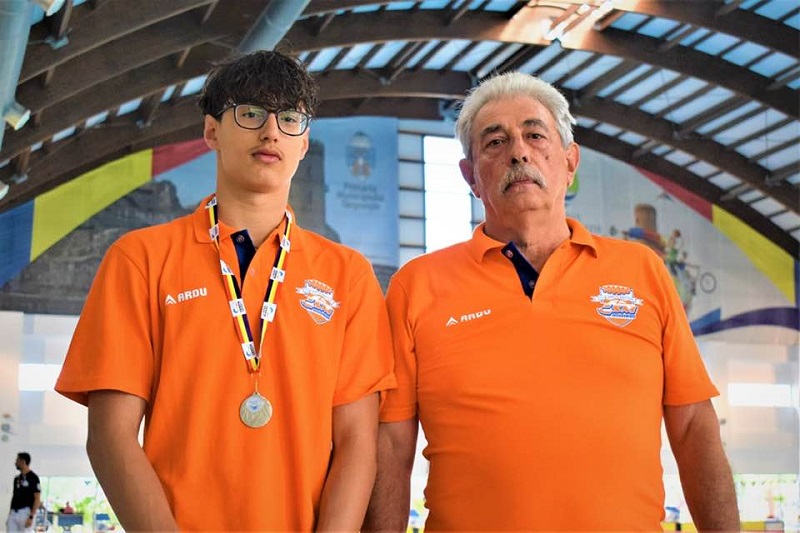 Din nou pe podium! Înotătorul dâmbovițean David Ioan Neacșu, argint la ...