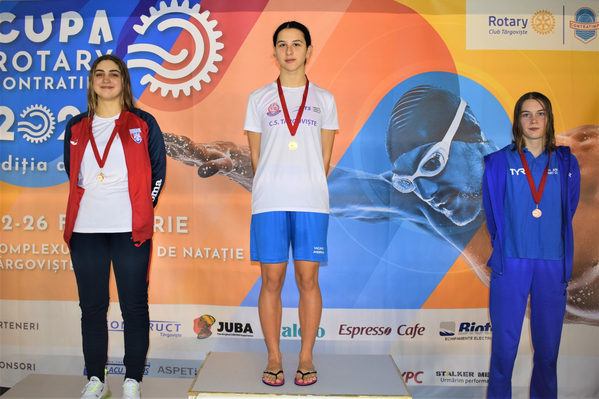 Înotătoarea Andreea Văcaru, de 12 ori pe podium la Cupa Rotary ...